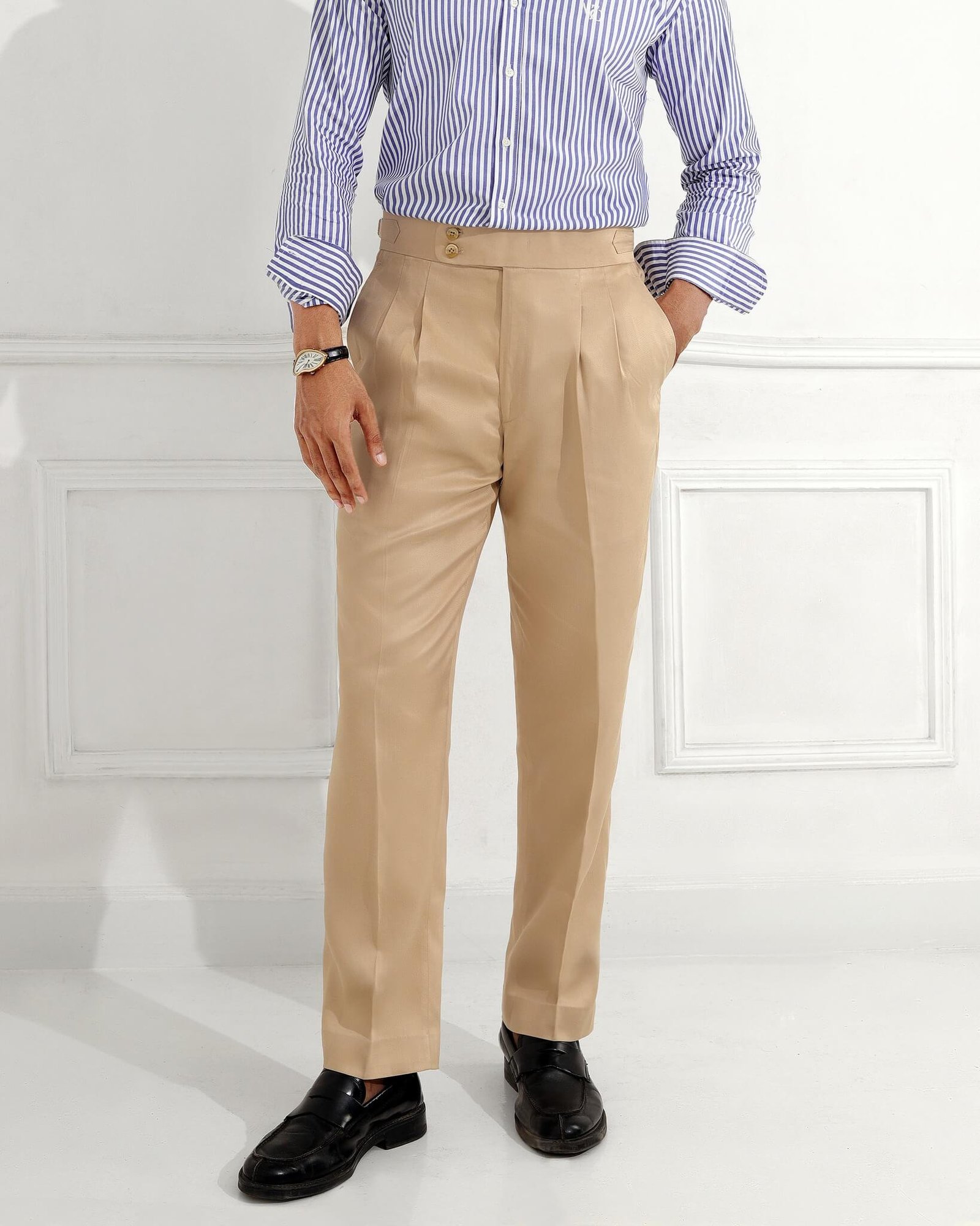 Khaki Bootcut Gurkha Pant – Vincent